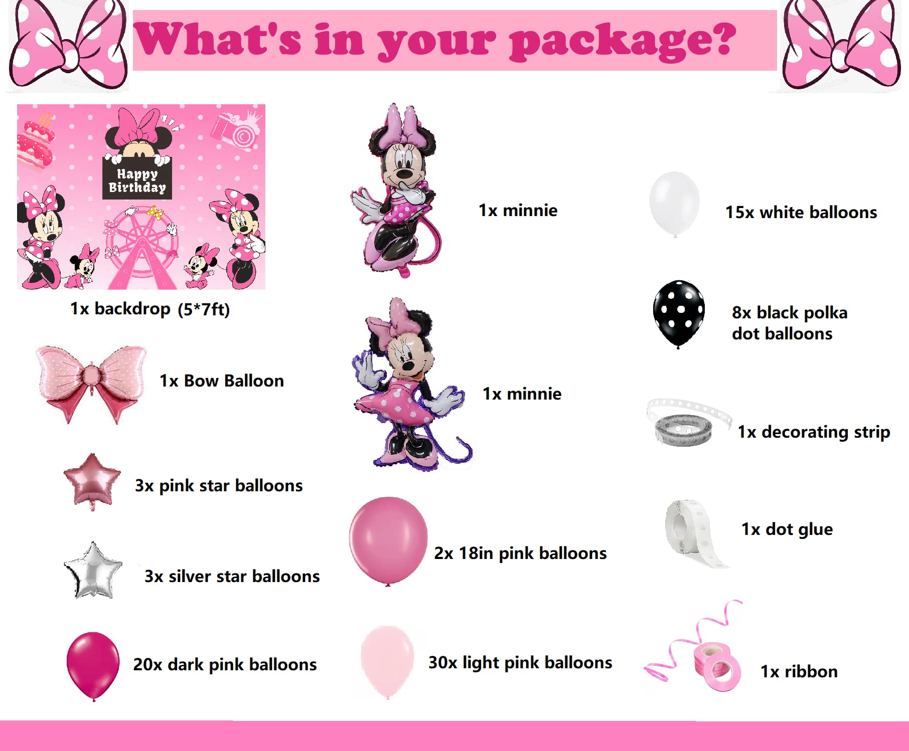 Mickey Mouse Birthday Party Decorations, Mickey Mouse Party Supplies Set for Girl’s/Boy’s with Balloons Garland kit, Mickey Mouse Backdrop 7x5ft, Mickey Mouse Foil Balloons