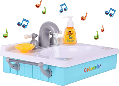 Sunny Days Entertainment CoComelon Wash Your Hands Musical Sink – Toy Sink for Toddlers with Running Water and Music