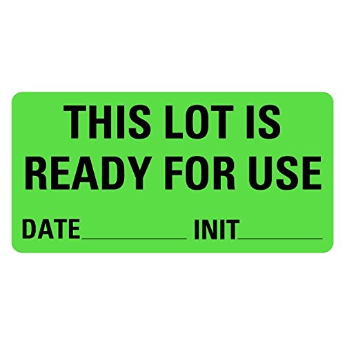 LabelValue.com | This LOT is Ready for USE Medical Labels LV-MQC17