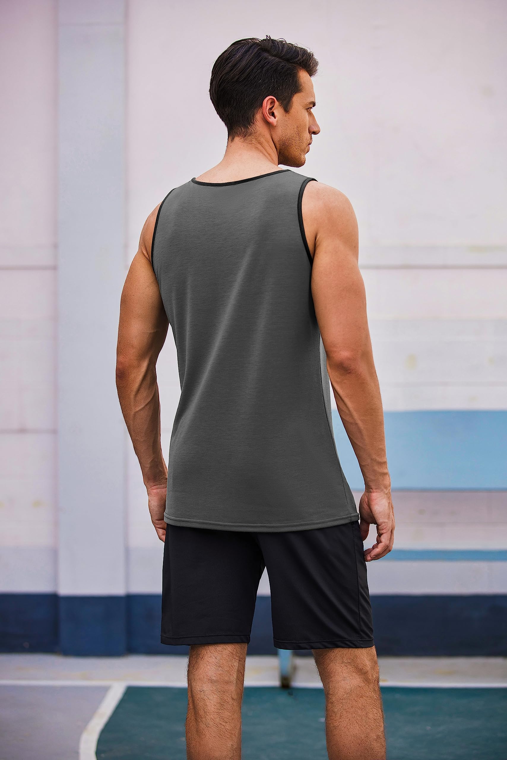 COOFANDY Men's 3 Pack Workout Tank Tops Gym Bodybuilding Shirts Sleeveless Muscle T Shirts