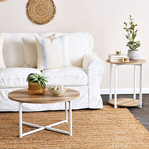 Household Essentials Coffee Table, Coastal Oak
