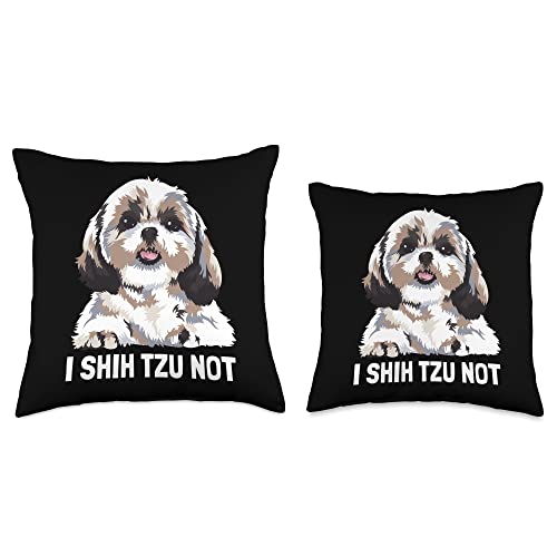 Shih Tzu Gifts for Dog Lovers I Shih Tzu Not Throw Pillow, 18x18, Multicolor