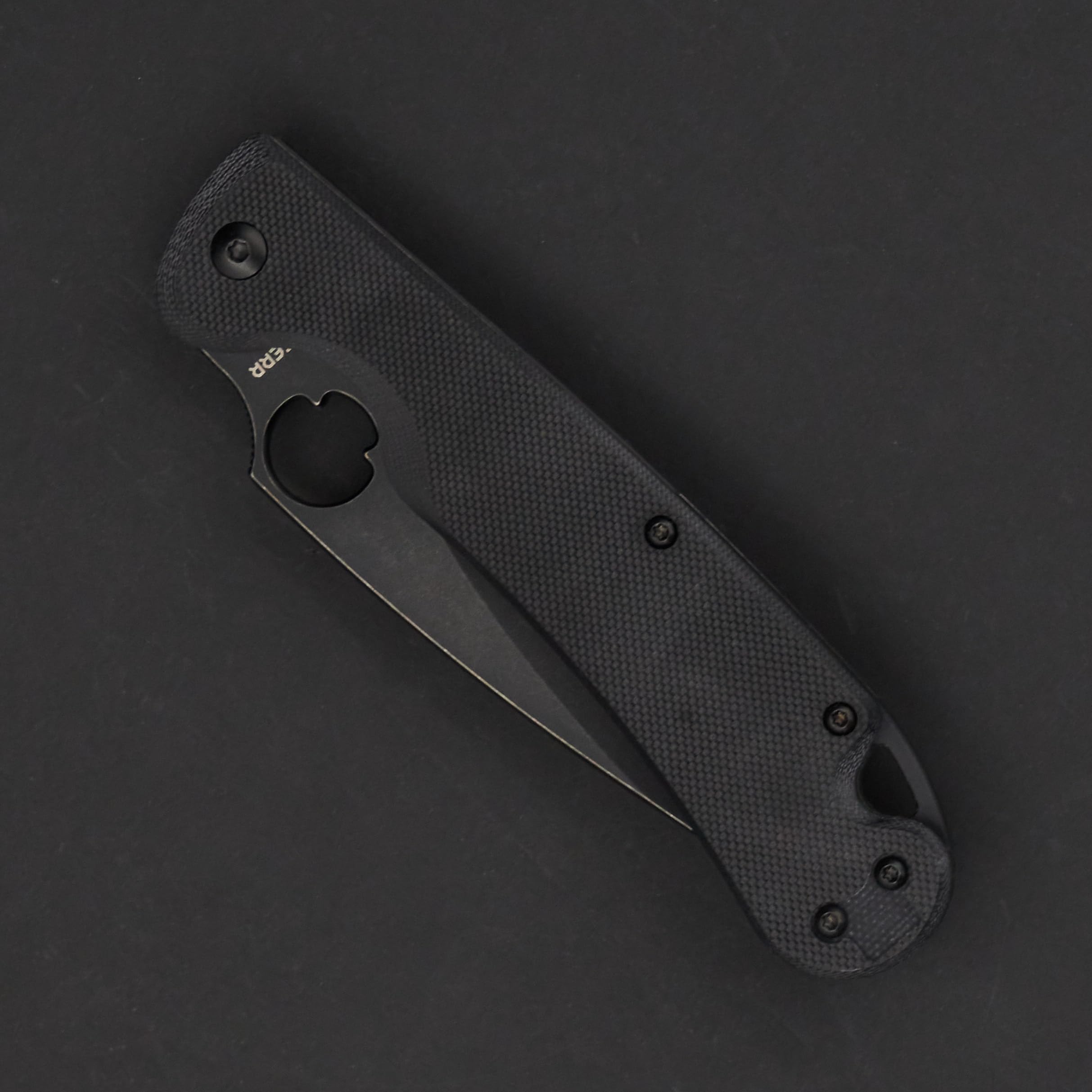 Generic Zhalo EDC folding knife by Daggerr (Black handle and black stonewash blade), FM02-2BKBW