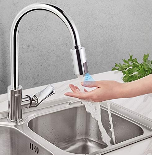 GQU Touchless Automatic Faucet Motion Sensor Adapter Tap Autowater For Kitchen Bathroom Sink, Hand Free Aerator, Smart Faucet Sensor (Null)