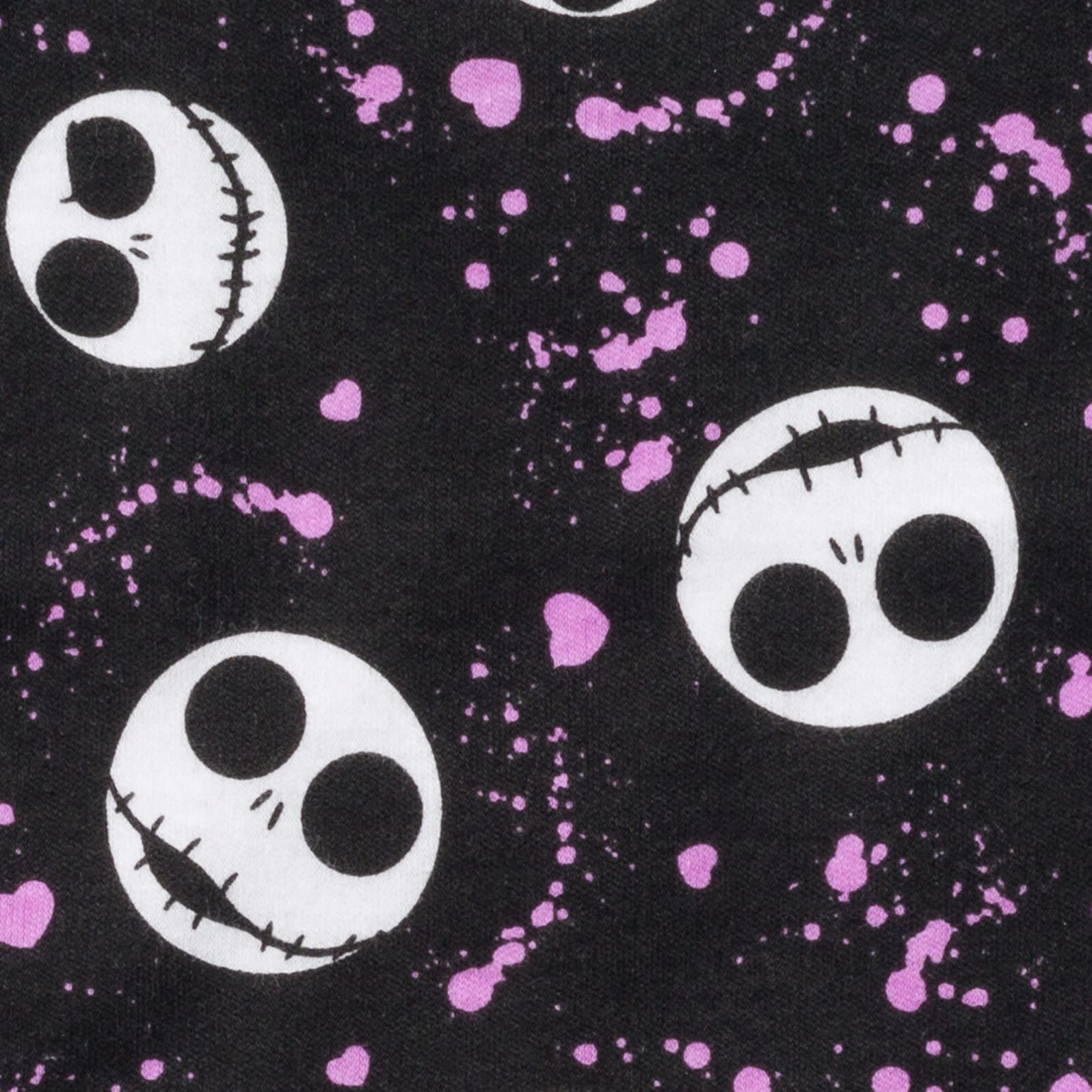 Disney Nightmare Before Christmas Jack Skellington Sally Zero Newborn Baby Girls 3 Pack Cuddly Bodysuits Black/Purple 0-3 Months