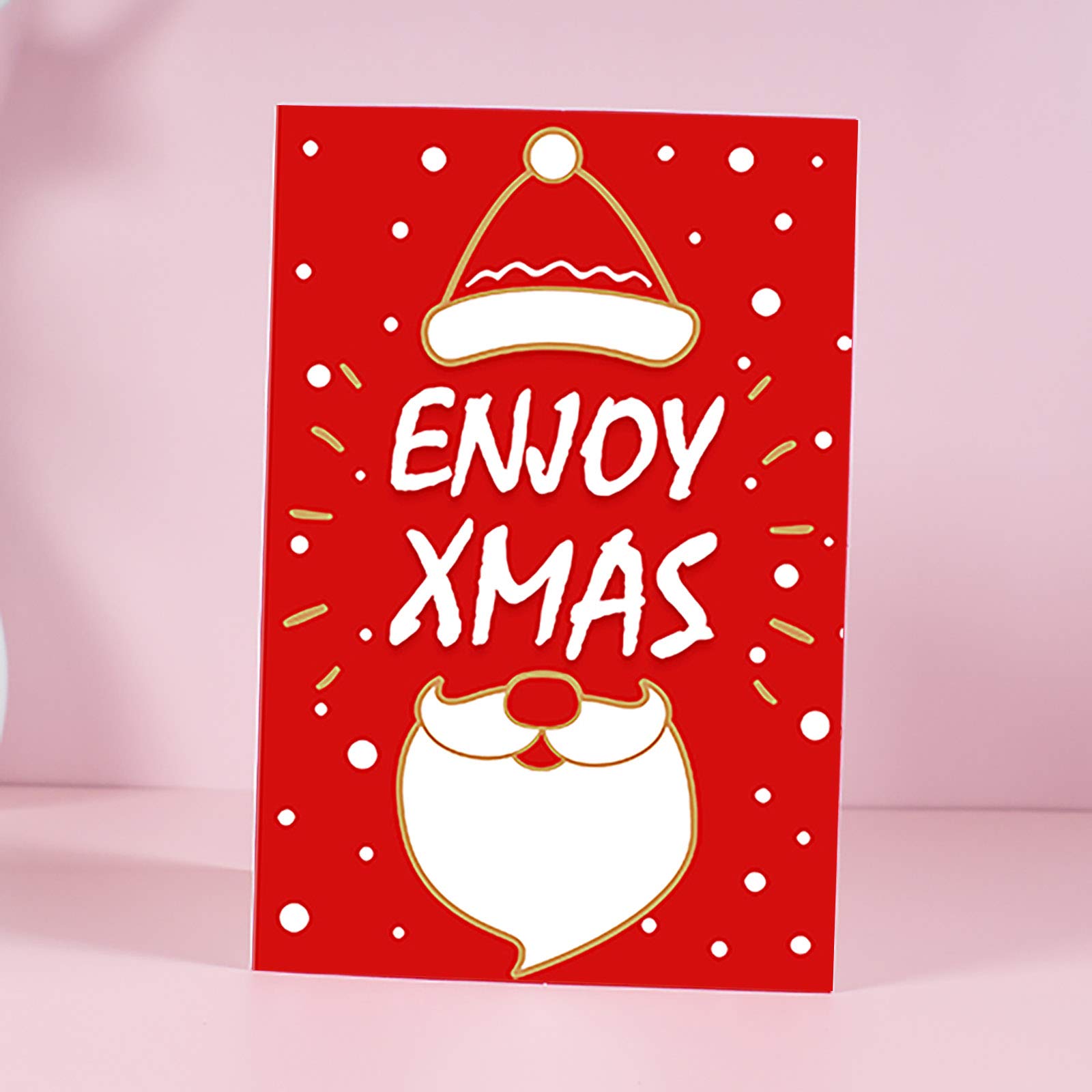 Christmas Cards Set Holiday Cards - Set of 24 cards 6 Assorted Designs, versed inside with envelopes