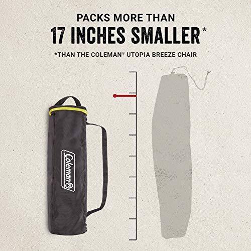 Coleman Mantis Space-Saving Outdoor Camp Furniture, Chair/Cot/Table More Storage Space Than Normal, Great for Camping, Tailgating, Backyard, & More, Carry Bag Included