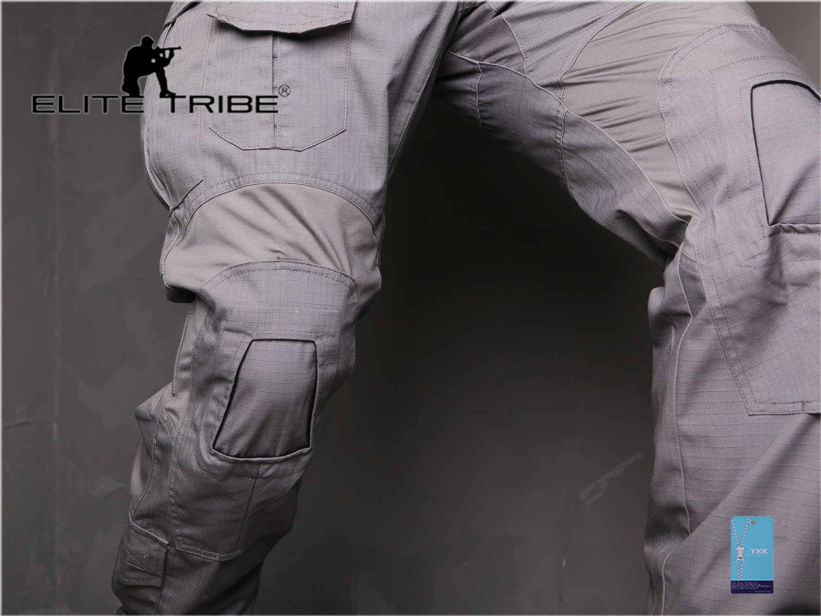 Emerson Airsoft Hunting Tactical Pants Combat Gen3 Pants with Knee Pads (US, Alpha, Large, Regular, Regular, Wolf Gray)