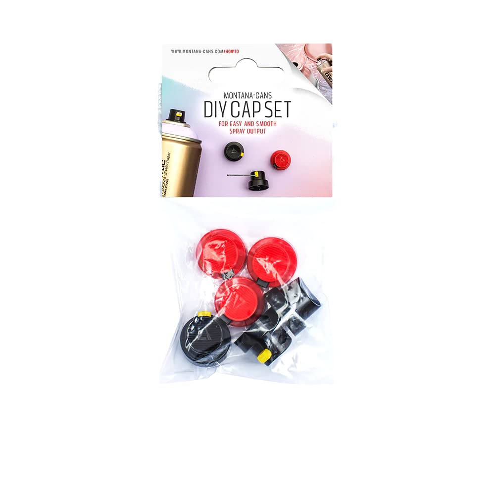 Montana Cans Flatjet Cap Wide, Red/Black Spray Paint