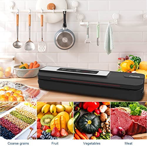 CAUKINS Food Vacuum Sealer Machine: Sous Vide Vacuum Sealer Automatic Vacuum Sealer Portable Vacuum Sealer For Food