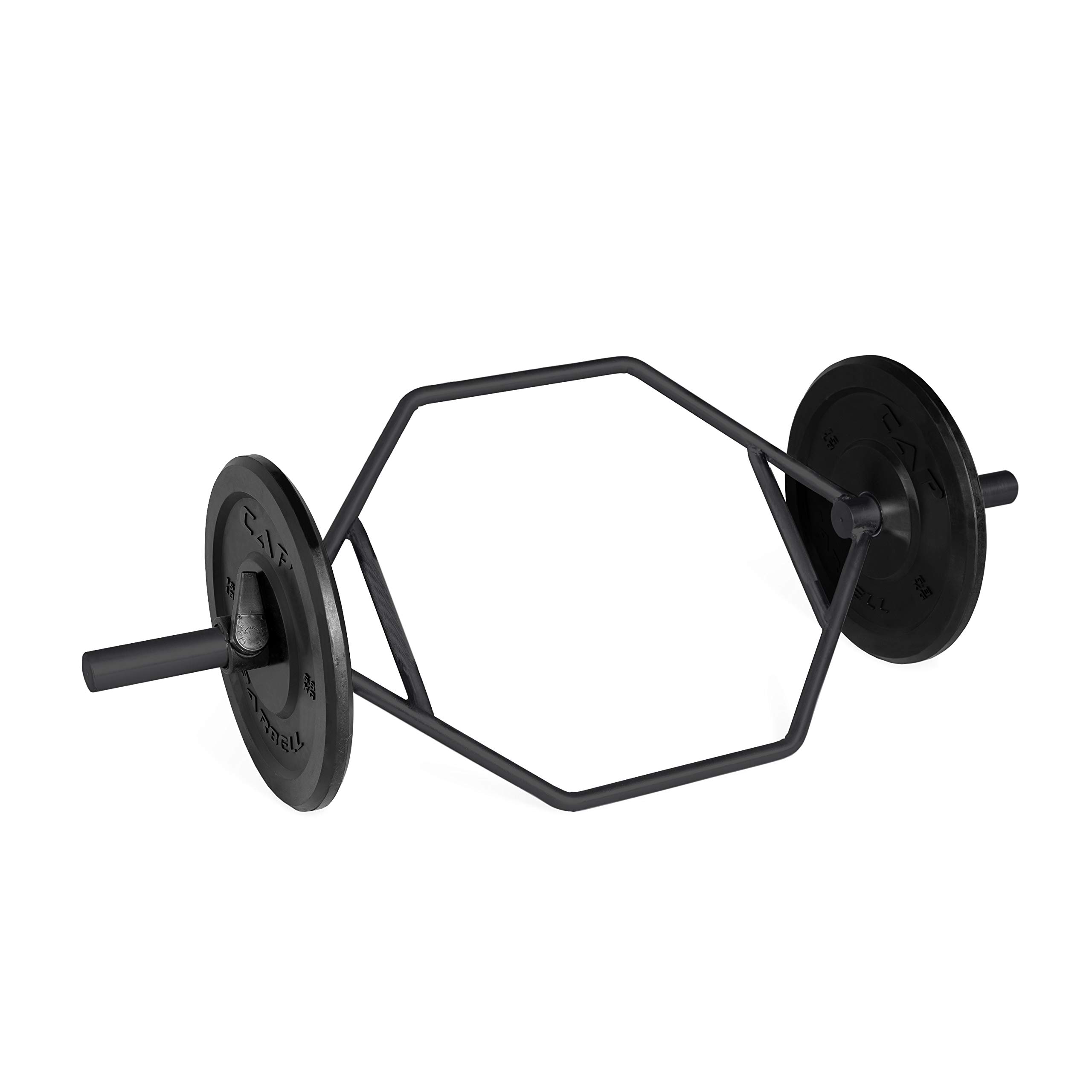 CAP Barbell Olympic Trap Bar, Shrug Bar, Hex Bar with Flush Neutral Grips, Black