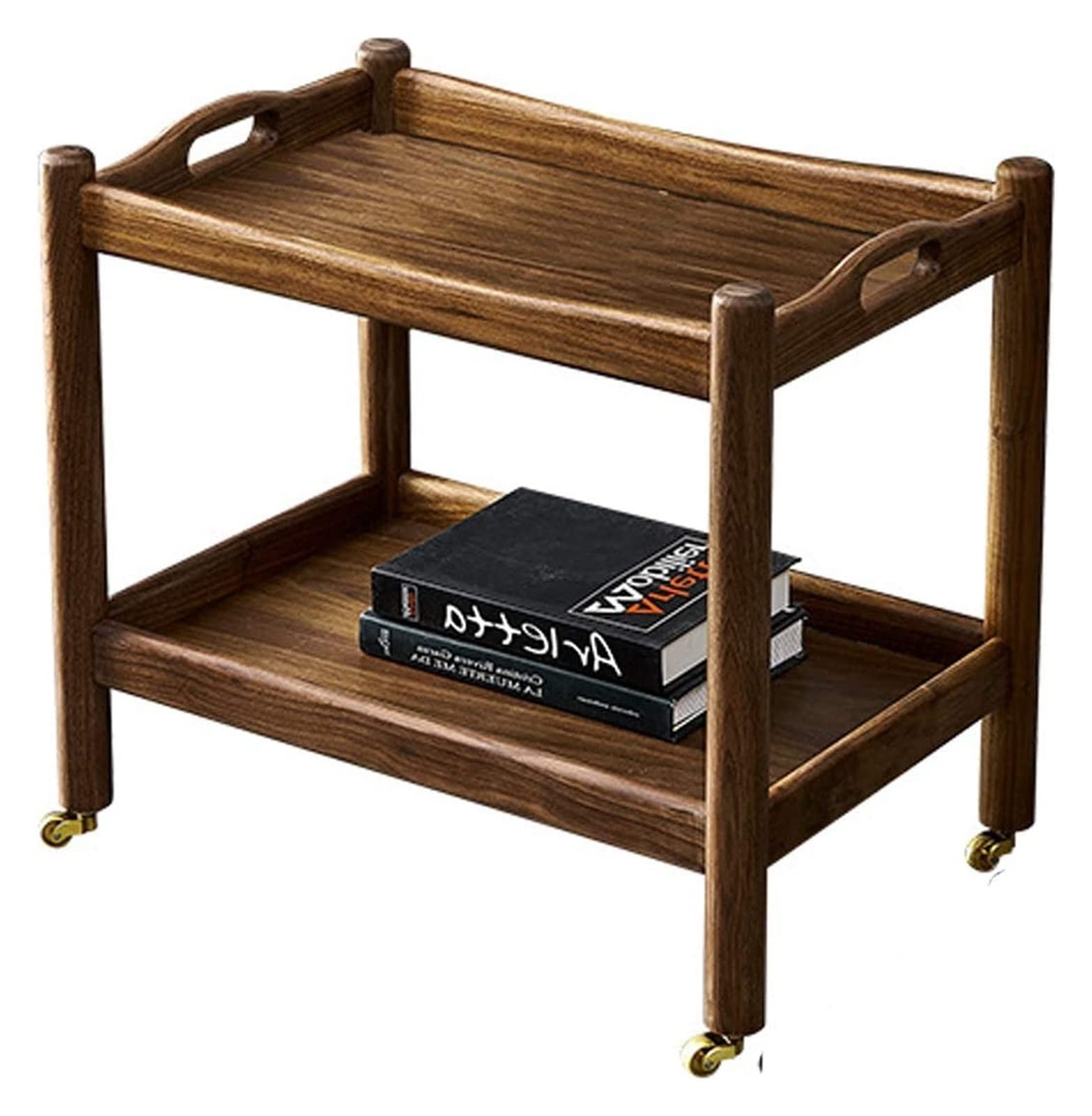 GAABAA Functional Trolley Shopping Cart with Storage Box Outdoor Drinks Tea Trolley Catering Mini Bar Bar Table Side Table Utility Cart Easy to Put for Home, Kitchen,Office