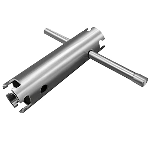 HAUTMEC Long-reach Basket Strainer Wrench, Double Working End Sink Strainer Wrench HT0219-SW