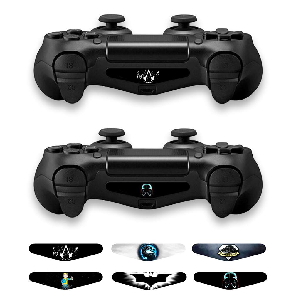 Skins for PS4 Controller - Decals for PlayStation 4 Games - Stickers Cover for PS4 Console Sony PlayStation Four Accessories PS4 Faceplate with Dualshock 5 Two Controllers Skin - Women