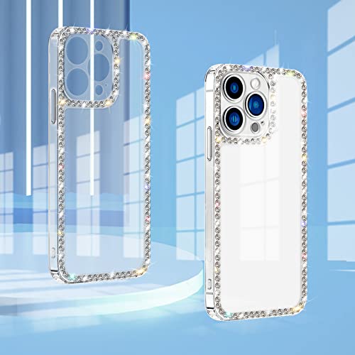 VAOXTY Compatible with iPhone 11 Clear Case Bling Diamond Rhinestone Cute for Girls Women Girly Case Glitter Shiny Sparkle Bumper Design Soft Silicone Luxury Fashion Protective 3D Phone Case