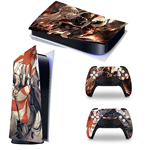 Collection Girl PS5 Standard Edition Whole Body Vinyl Skin Sticker Decal Cover for PlayStation 5 System Console and Controllers