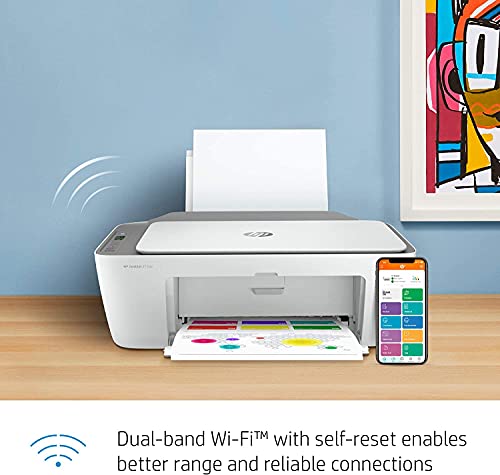 HP DeskJet 2755e Wireless Color All-in-One Printer I Print Copy Scan I (26K67A)