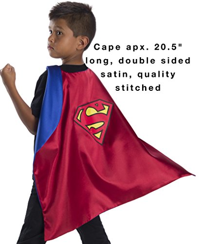 Rubies Super Hero Cape Set AMAZON EXCLUSIVE Officially licensed DC Comics Assortment 4 Capes, 3 Masks, and 1 Chest Piece, One Size