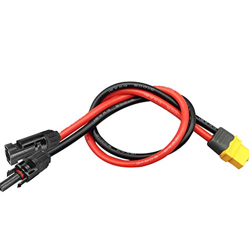 GRAYBULL Solar Kit to XT60 Adapter Cable Compatible with MC4 Connector Connect Solar Panel for Lipo Battery and Delta Solar Generator Product