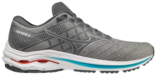 Mizuno Men’s Wave Inspire 18 Running Shoes, Ultimate Grey-Silver, 10.5