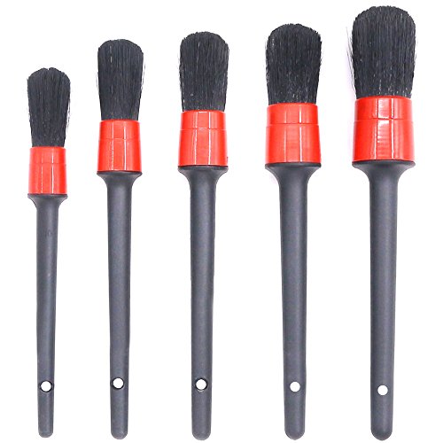 Swpeet 5 Pcs Detailing Car Clay Bar and 5 Pcs Boar Hair Detail Brush Set