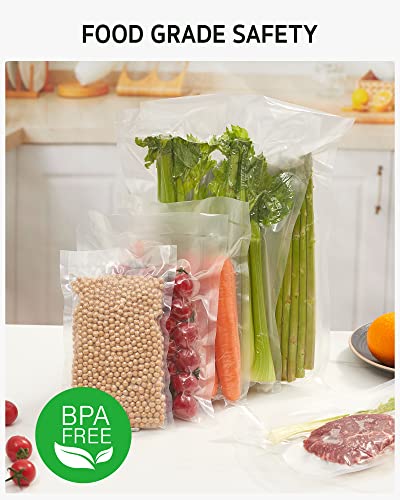 Syntus Vacuum Sealer Bags, 6 Pack + 150 Combo Size Commercial Grade Bags Rolls, Food Vac Bags for Storage, Meal Prep or Sous Vide