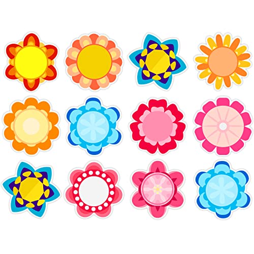 SICOHOME Cutouts for Classroom,Summer Bulletin Board Decorations,Flowers Classroom Cutout Decoration,Summer Decorations for Classroom,Flower Cut-Outs for Bulletin Board Classroom School Decoration