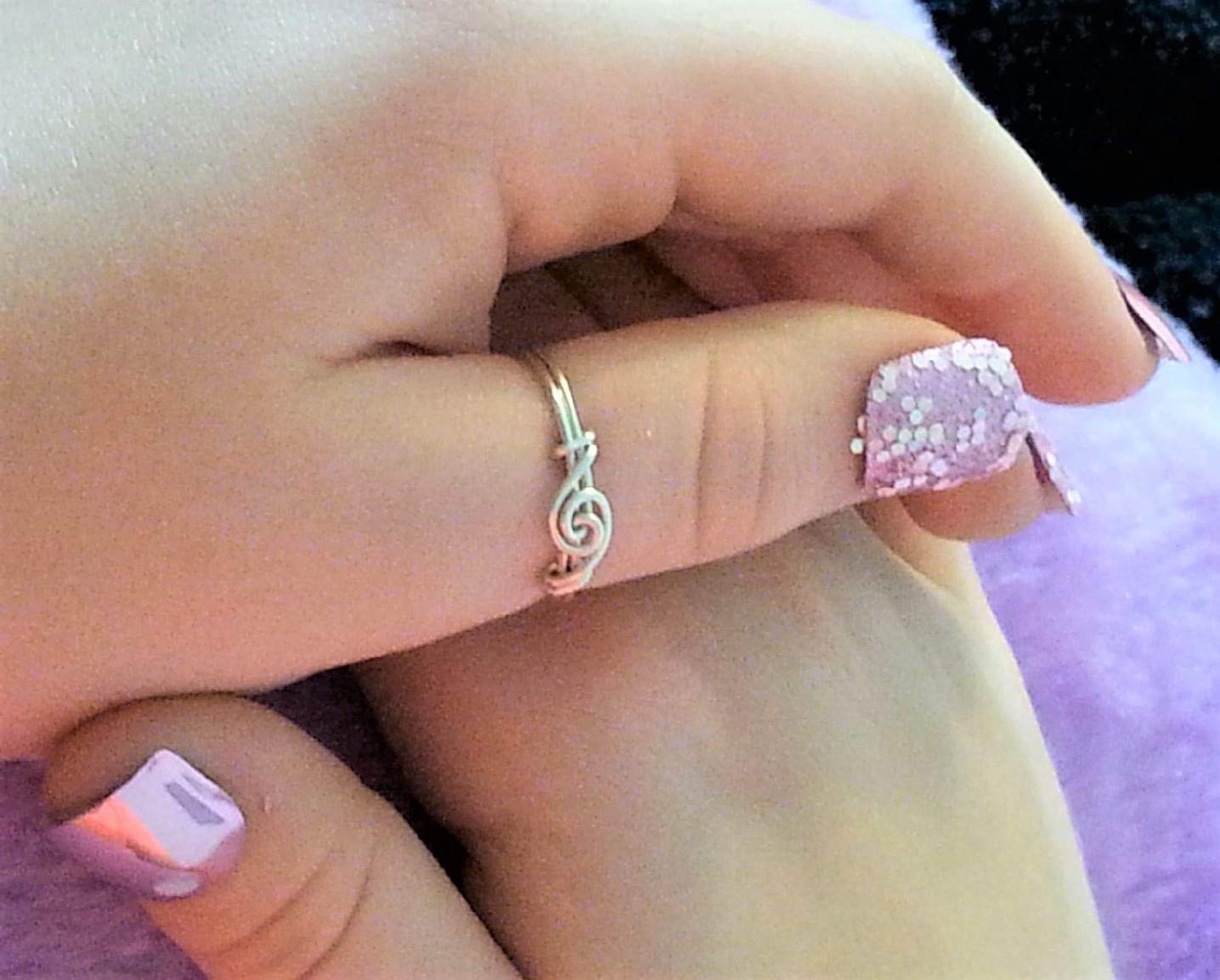 Ring Thumb Ring Pinkie Ring - .925 Sterling Silver or 14 K Gold Filled - Sizes 4, 5, 6, 7, 8, 9, 10, 11, 12