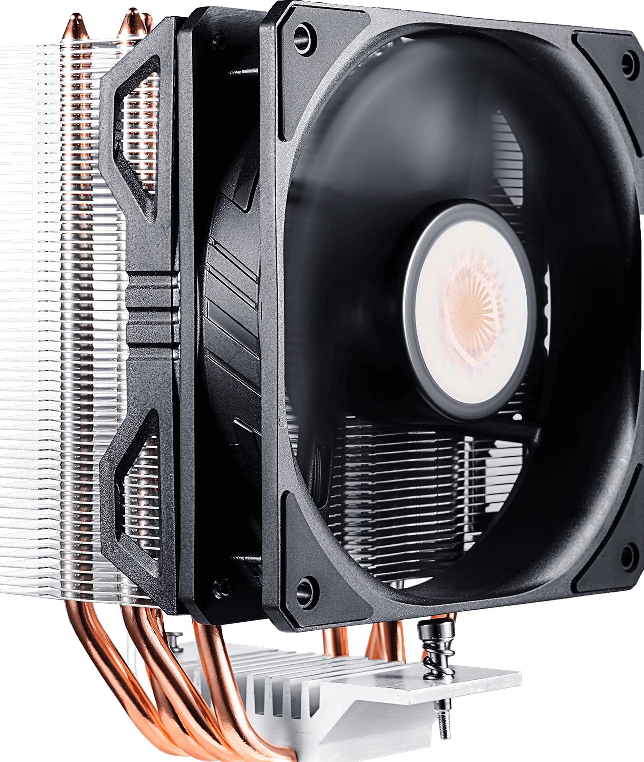 Cooler Master Hyper 212 EVO V2 CPU Cooling System - Better Performance, Upgraded Features - Offset Heat Sink, 4 Direct Contact Heat Pipes, 120mm SickleFlow V2 Fan - Redesigned Universal Socket Black
