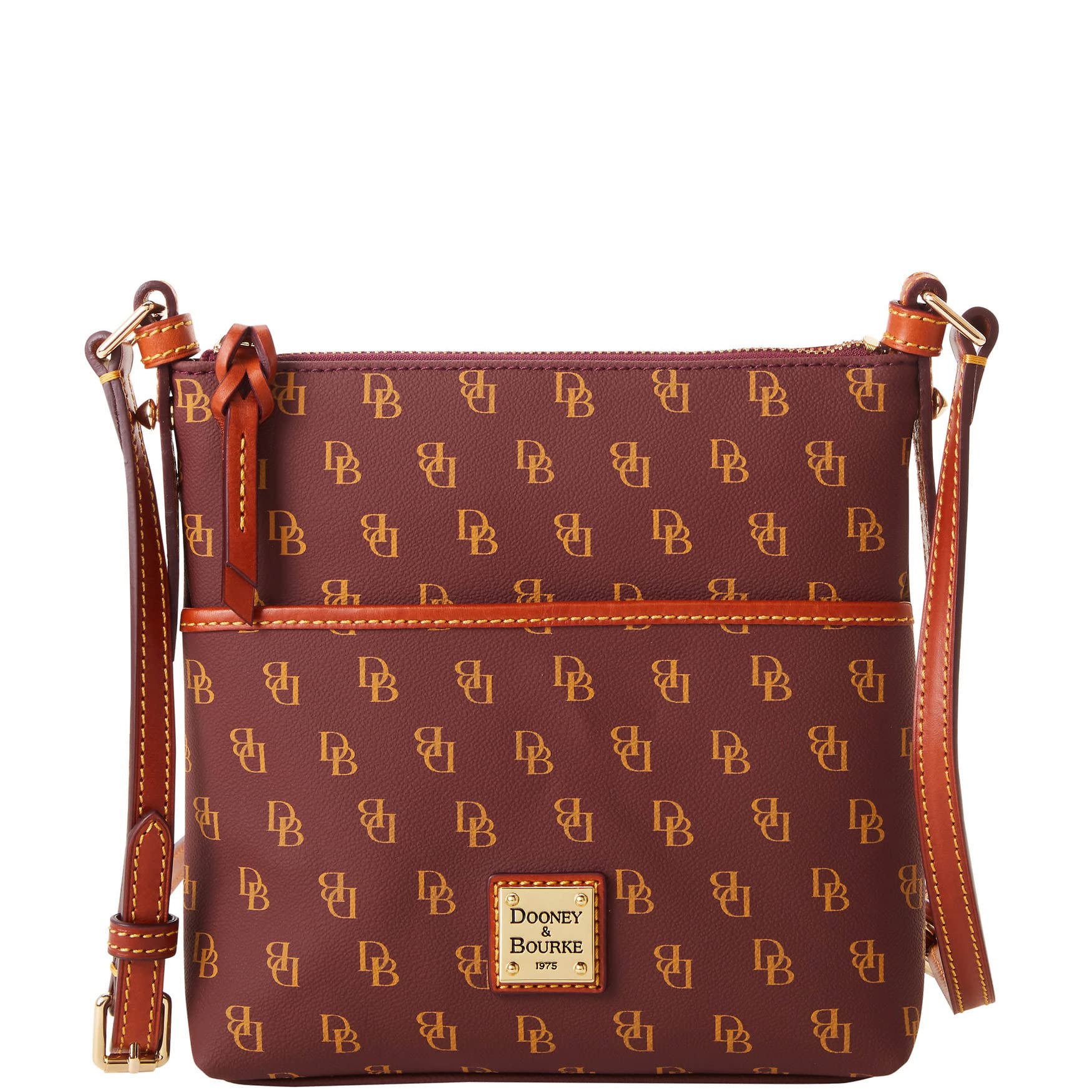 Dooney & Bourke Handbag, Gretta Letter Carrier Crossbody - Bordeaux