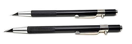 Excel Blades Retractable Pen Knife - Made in the USA, Pen Knife with Pocket Clip- Light Duty Scrapbook Knife & Precision Craft Knife - 2 Pack