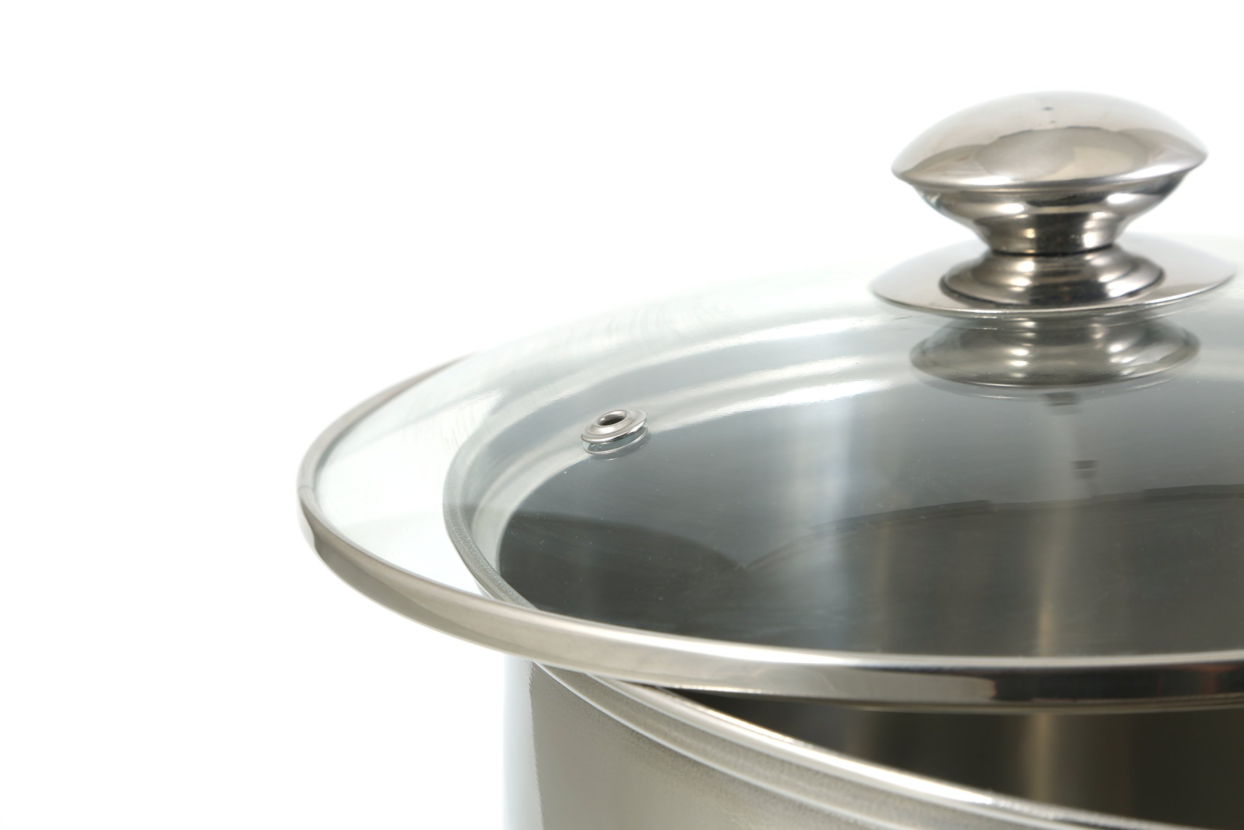 ExcelSteel - 548 ExcelSteel Stockpot with Encapsulated Base, 8 quarts, Silver