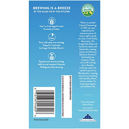 Celestial Seasonings Cold Brew Citrus Sunrise, 18 Count