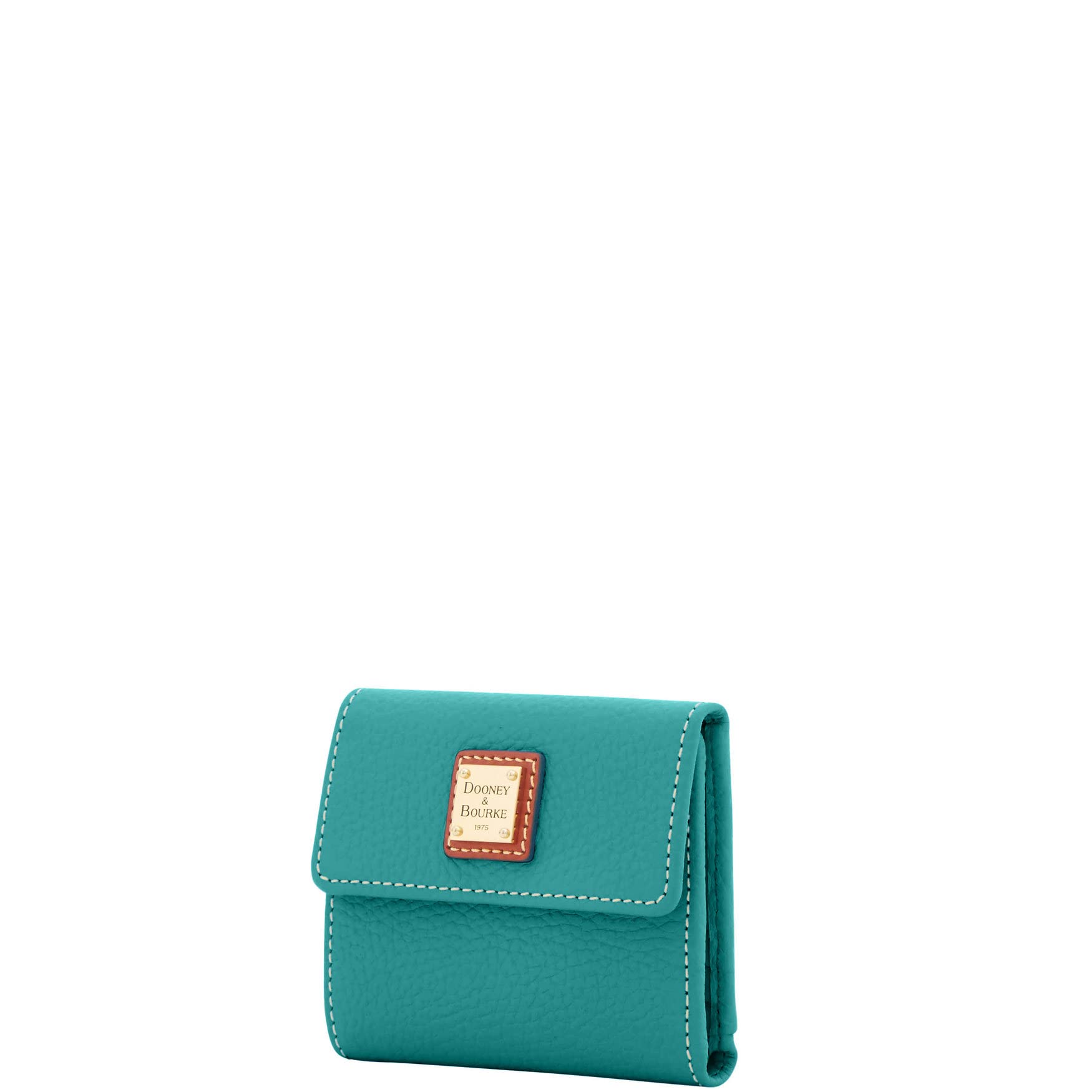 Dooney & Bourke Wallet, Pebble Grain Small Flap Credit Card Wallet - Spearmint