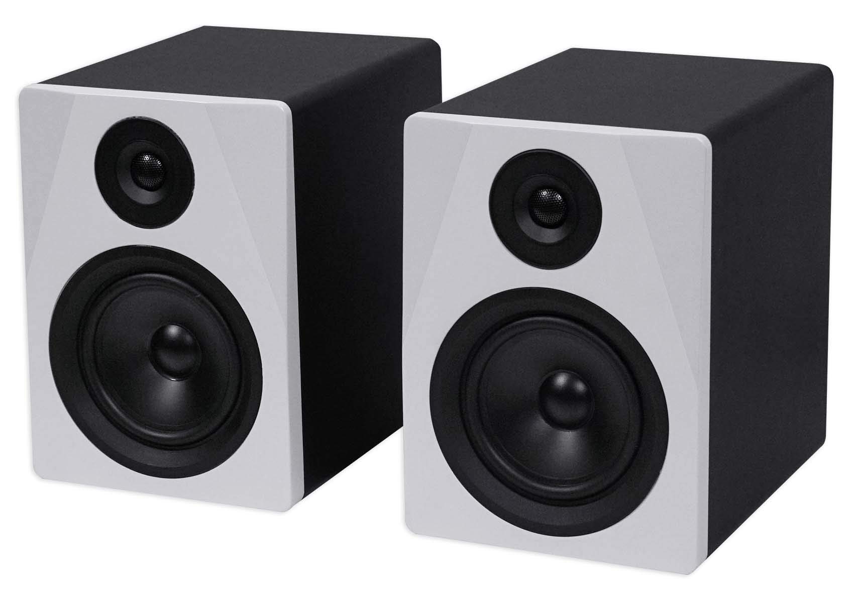 Rockville 2-Way 250W Active/Powered USB Studio Monitor Speakers Pair, 5.25 inch (APM5W)