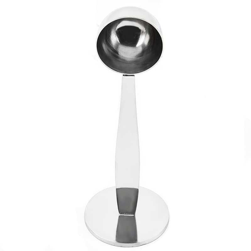 Coffee Scoop Portable Stainless Steel Stand 2 In 1 Coffee Powder Measuring Scoops Tamper Spoon Tools