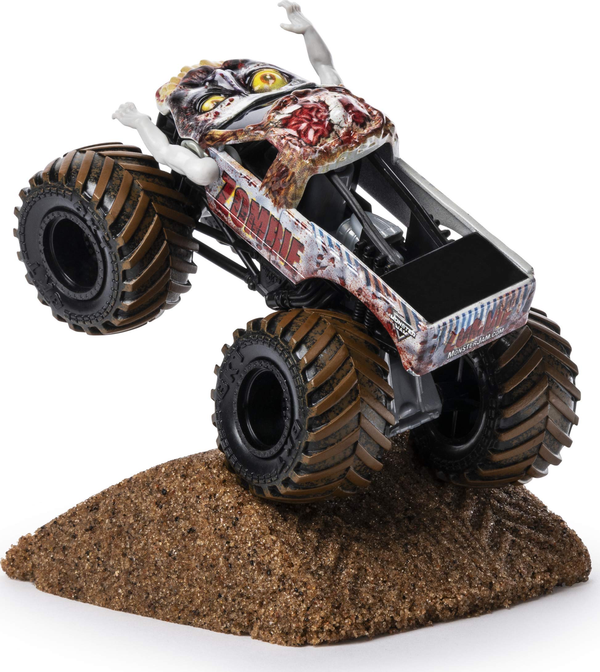 Monster Jam, Zombie Monster Dirt Starter Set, Featuring 8oz of Monster Dirt and Official 1:64 Scale Die-Cast Truck