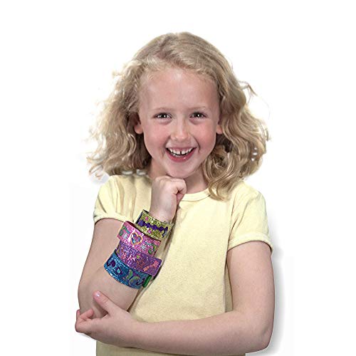 Melissa & Doug Design-Your-Own Jewelry-Making Kits - Bangles, Headbands, and Bracelets - DIY , Decorate With Stickers, Crafting Set For Kids Ages 4+
