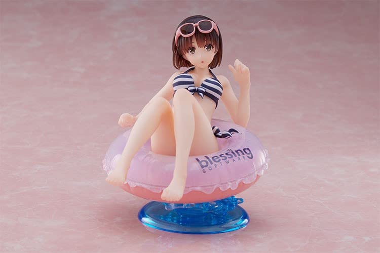 Figure, How to Raise A Boring Girlfriend, Pool Party, Katou Megumi, Anime Game Character, About 10cm High, Static Table Decoration, Room Decoration Model, Handmade Model