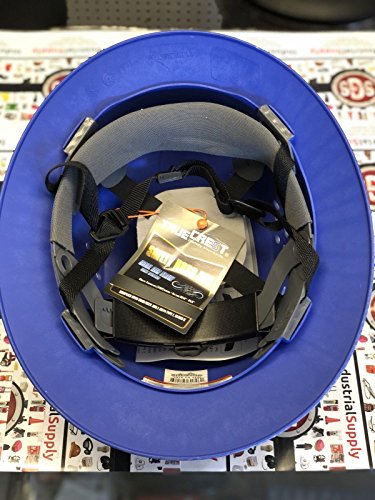 HDPE Hydro Dipped Blue/Silver Full Brim Hard Hat with Fas-trac Suspension