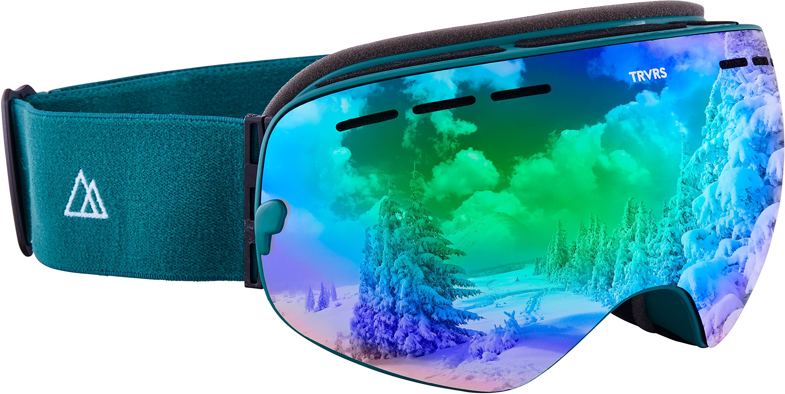 Retrospec G2 Ski and Snowboard Goggles for Men and Women, With Magnetic 100% UV Blocking, Anti-Scratch and Anti-Fog Lenses for Protection and Comfort One Size Fits Most