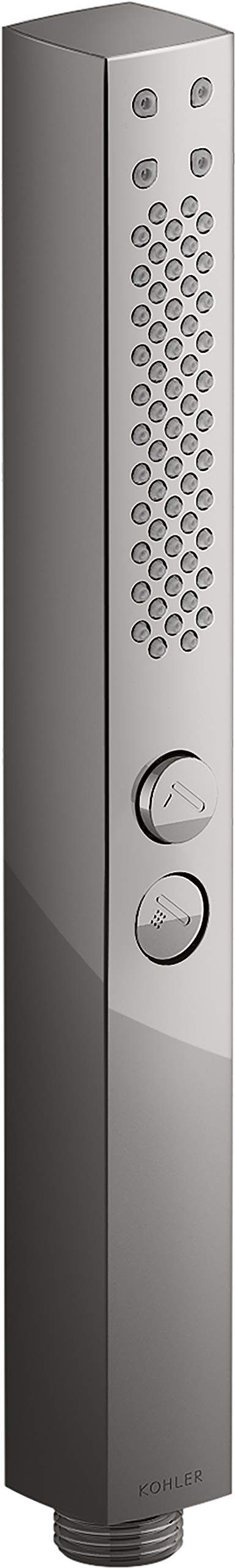 KOHLER 21336-TT Shift + Square Two-Function Handshower, Handheld Showerhead with 2 Spray Settings, 2.5 GPM, Vibrant Titanium