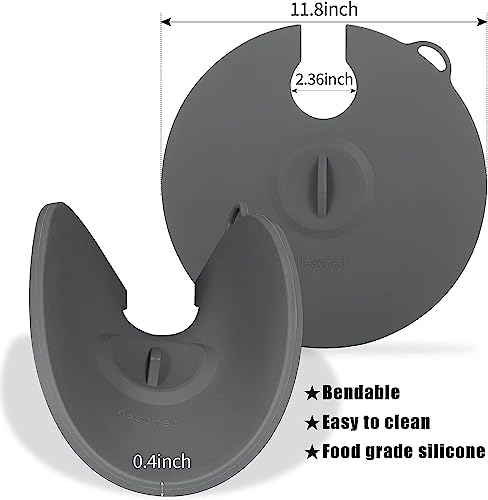 Sous Vide Lid for Precision Cooking - Fits Anova Culinary Sous Vide Precision Cooker and up to 10.8" pot - Retain Moisture and Flavor with a Sous Vide Precision Cooker - Great for long term cooking(Grey)