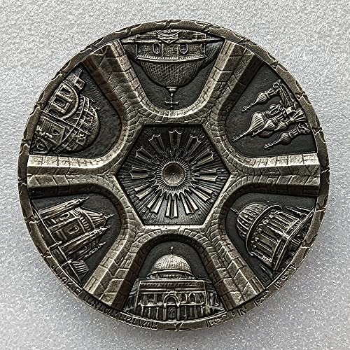 大铜章收藏者协会 2021 China 88MM White Copper Medal World Civilization Sanctum Jerusalem Medal