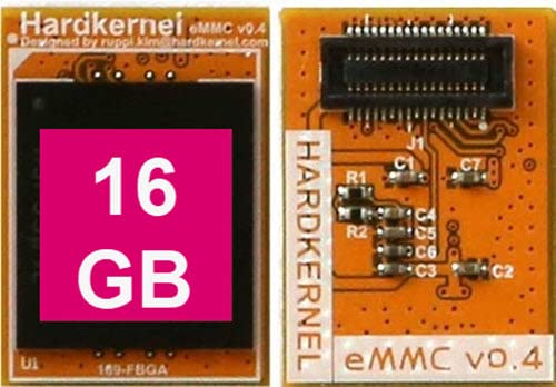eMMC Module 128GB for Odroid N2, N2+, C0, C1+, C2, C4, M1, XU4, H2 (128GB)