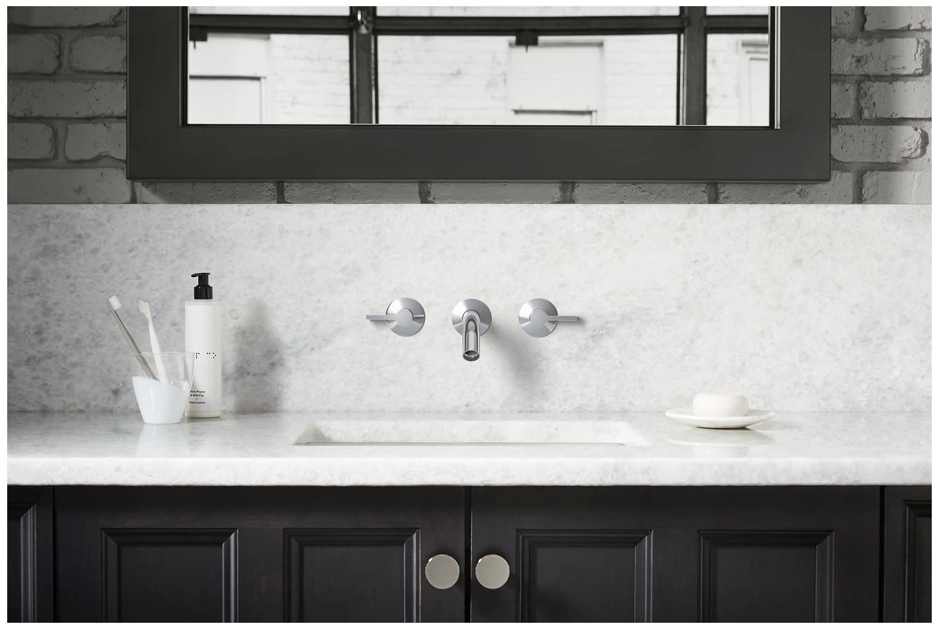 KOHLER Components Wall-Mount Bathroom Sink Faucet Spout With Tube Design 1.2 GPM