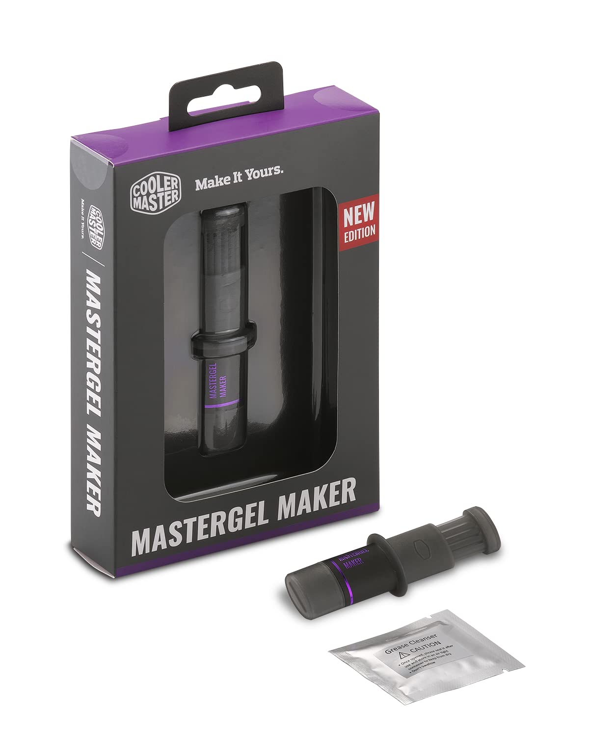 Cooler Master New MasterGel Maker, High Performance Heatsink Thermal Paste, 11 W/mK Thermal Conductivity Compound for CPU and GPU Coolers, Nanoscale Grease, Flat-Nozzle Applicator for Easy Use