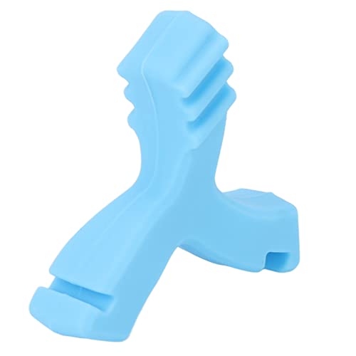 Emoshayoga Aligners Chewies, Chewing Three Arms Supplies Y Shape Orthodontics Chewies Multifunctional Blue Blueberry Flavour Silicone for Daily Use