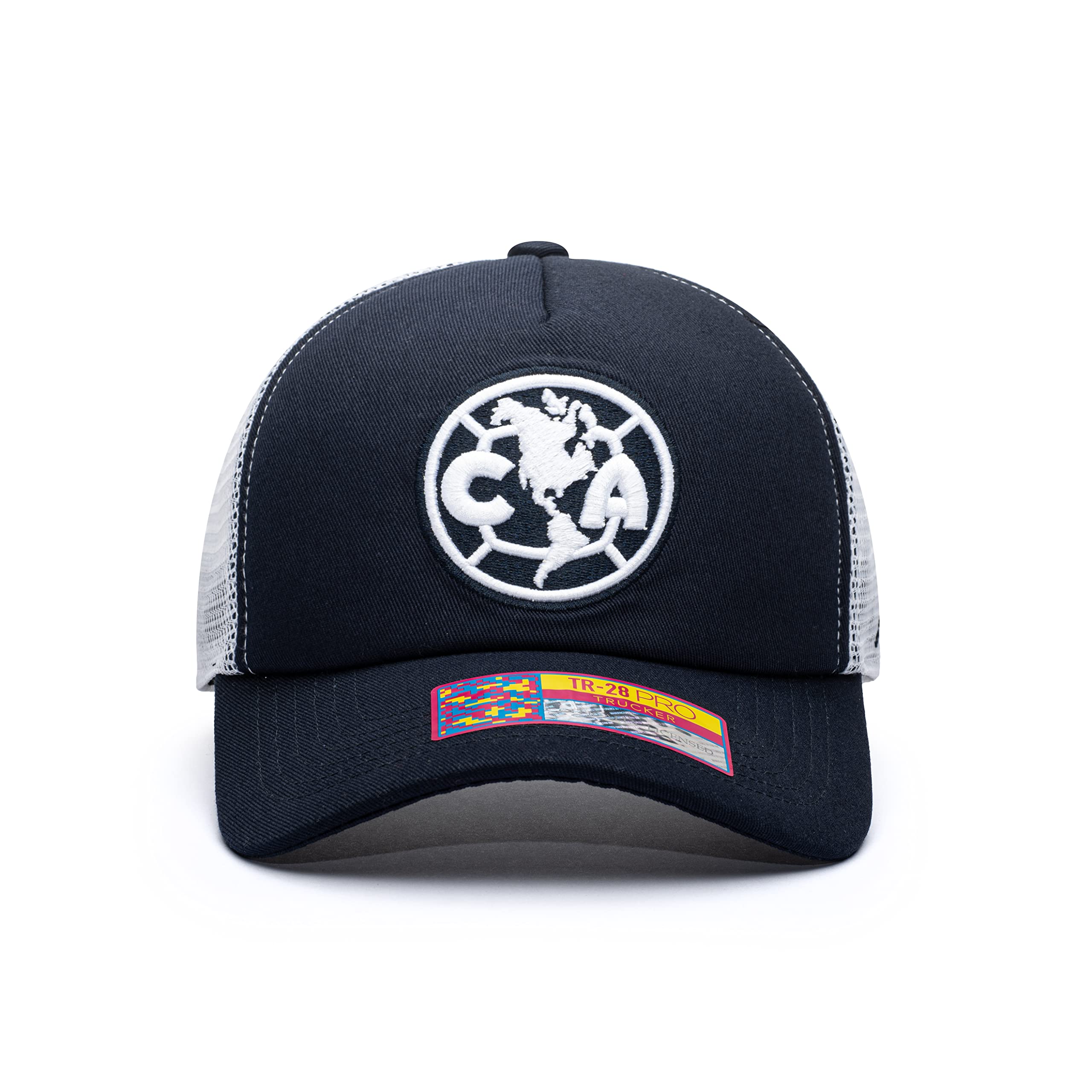 Fan Ink Club America 'Fog' Adjustable Snapback Trucker Style Hat Navy/White