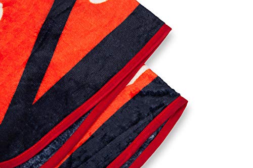 JUST FUNKY Dungeons and Dragons D20 Fleece Throw Blanket | Soft Blankets and Throws Fleece Blankets for Gamers | Designed After The D&D 20-Sided Dice | Measures 52 x 48 Inches